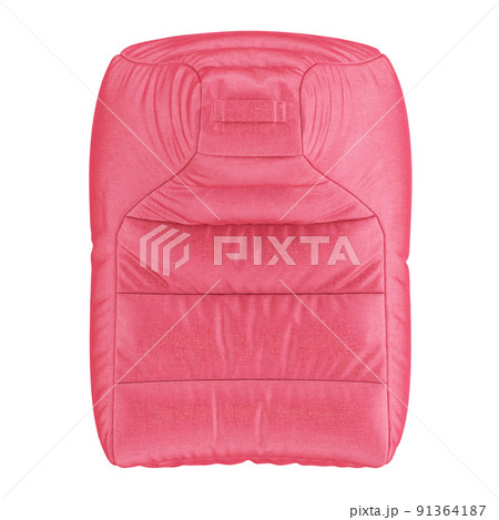 Red soft fabric armchair on a white...のイラスト素材 [91364187] - PIXTA