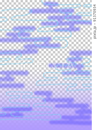 Purple Japanese-style cloud fog background A4... - Stock Illustration ...