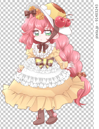 Pudding girl - Stock Illustration [91403243] - PIXTA