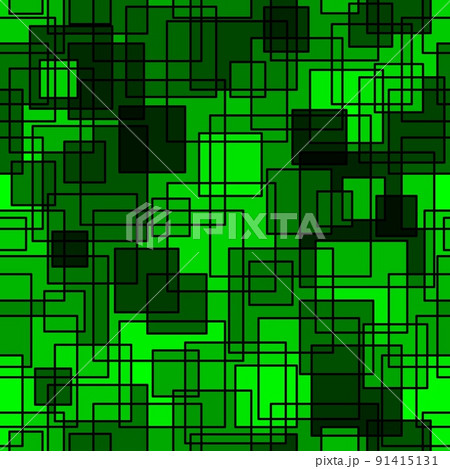 Quad seamless pattern. Repeated overlap hexagon...のイラスト素材 [91415131 ...