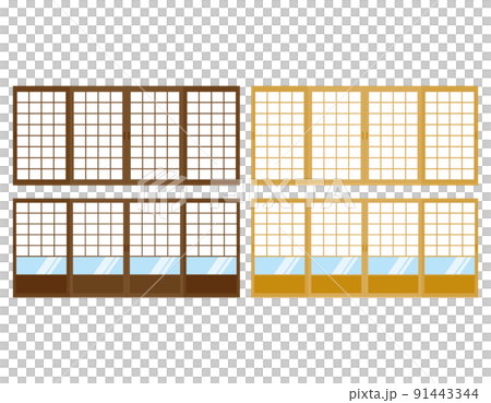 Shoji illustration - Stock Illustration [91443344] - PIXTA