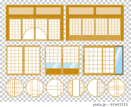 Shoji illustration - Stock Illustration [91443353] - PIXTA