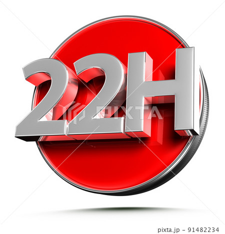 22H red circle.のイラスト素材 [91482234] - PIXTA