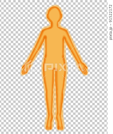 Person whole body_heat stroke or warm image - Stock Illustration ...