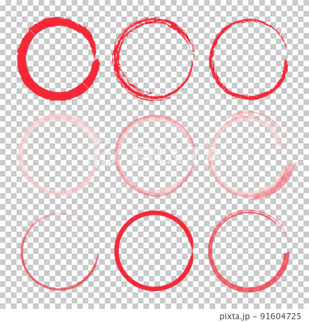 Maru Maru icon red material - Stock Illustration [91604725] - PIXTA