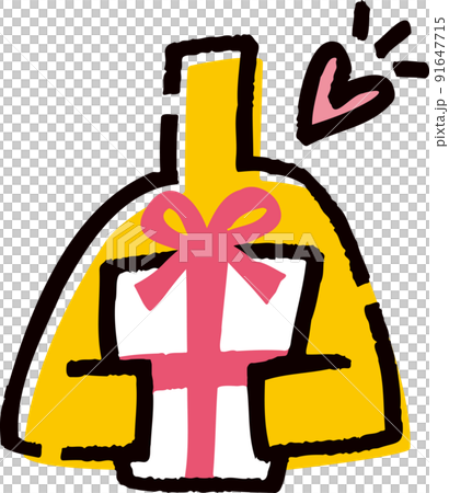 Stickman giving a present to an important person - Stock Illustration ...