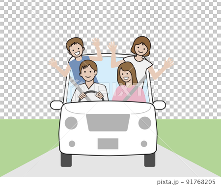 Family drive - Stock Illustration [91768205] - PIXTA