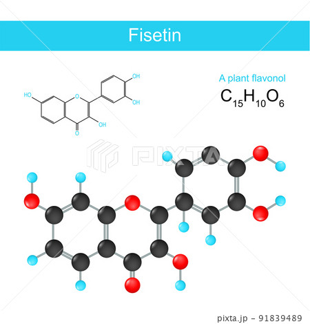 Fisetin. Structural chemical formulaのイラスト素材 [91839489] - PIXTA