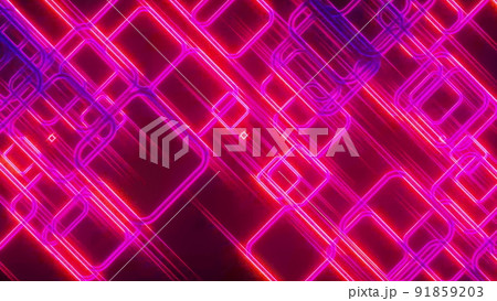 Glow squares and linesのイラスト素材 [91859203] - PIXTA