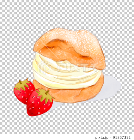 Cream puff - Stock Illustration [91867351] - PIXTA