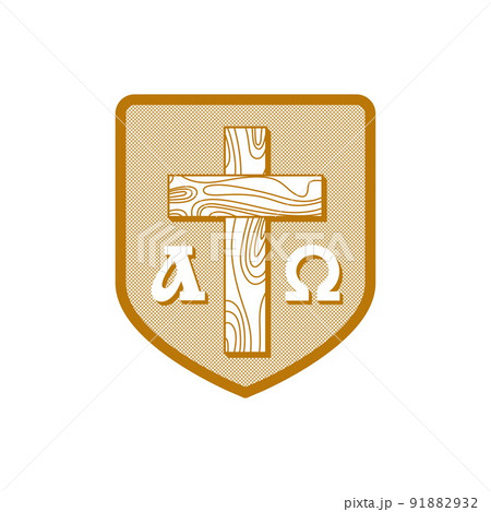 Church logo. Christian symbols. Cross of Jesus...のイラスト素材 [91882932] - PIXTA