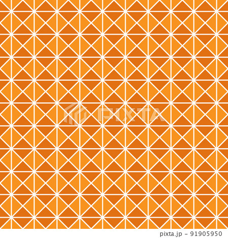 Orange tile patternのイラスト素材 [91905950] - PIXTA
