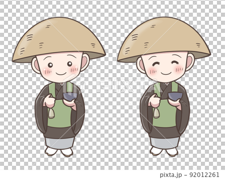 修行中の僧侶のイラストのイラスト素材 [92012261] - PIXTA