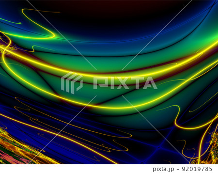 bright abstract pattern of bright and luminous...のイラスト素材 [92019785] - PIXTA