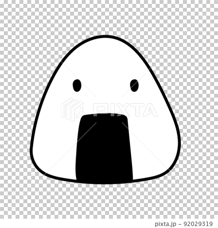 Illustration material of cute rice ball - Stock Illustration [92029319 ...