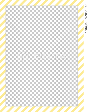 Yellow striped frame vertical simple picture frame - Stock Illustration ...