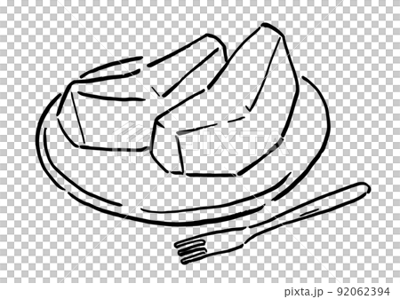 Simple illustration line drawing - Stock Illustration [92062394] - PIXTA