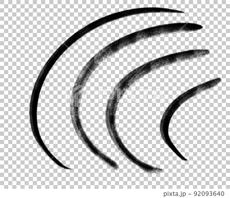 black ink line curve doodle freehand sketch... - Stock Illustration ...