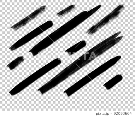 black ink line stroke doodle freehand sketch... - Stock Illustration ...