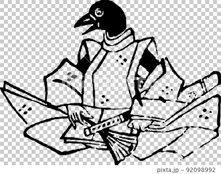 Crow nobleman 2 - Stock Illustration [92098992] - PIXTA