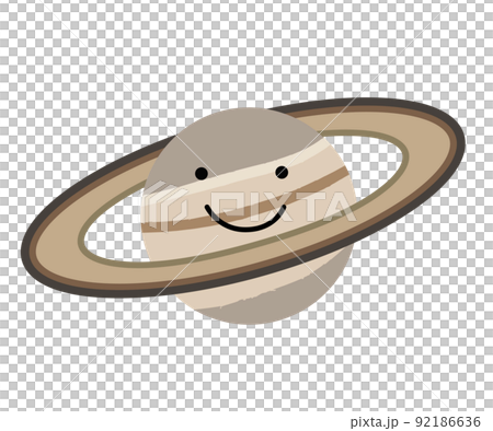 Saturn character illustration - Stock Illustration [92186636] - PIXTA