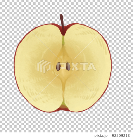 Cross section of apples - Stock Illustration [92209218] - PIXTA