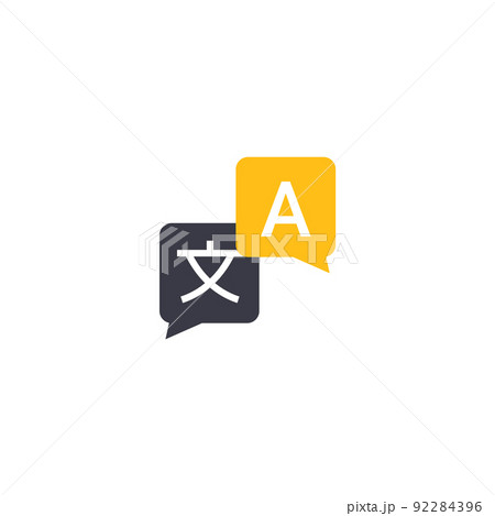 Translator app icon logo. Translate language...のイラスト素材 [92284396] - PIXTA