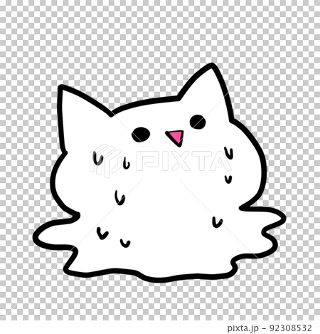 Cats melting in the heat - Stock Illustration [92308532] - PIXTA