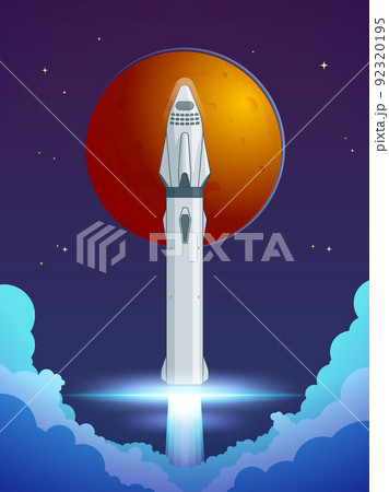 Space Shuttle Launch Cartoon
