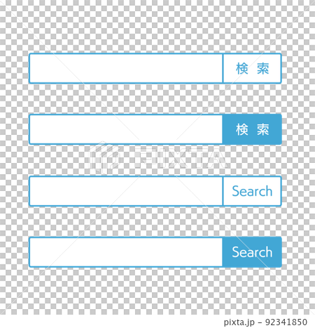 Flat and simple search window set material - Stock Illustration ...