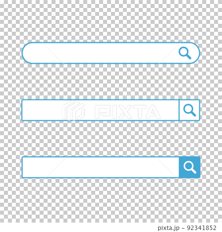 Flat and simple search window set material - Stock Illustration ...