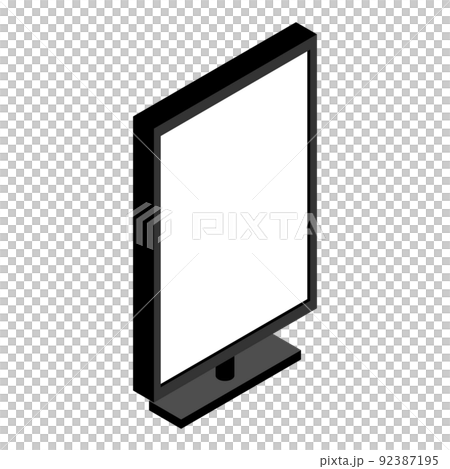 Digital signage isometric display vector... - Stock Illustration ...
