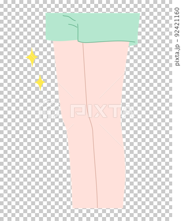 Illustration material of a woman with thin thighs - Stock Illustration ...