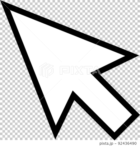 Simple illustration of mouse cursor - Stock Illustration [92436490] - PIXTA