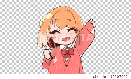 Girl Character Moe High School Girl Deformed... - Stock Illustration ...