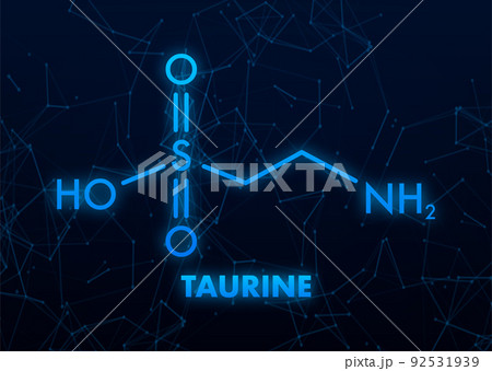 Icon with taurine formula. Vector icon. Taurine...のイラスト素材 [92531939 ...