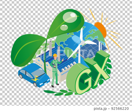 Image illustration of green transformation - Stock Illustration ...