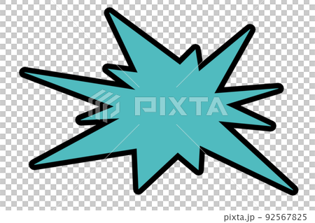 Speech balloon anger white border - Stock Illustration [92567825] - PIXTA