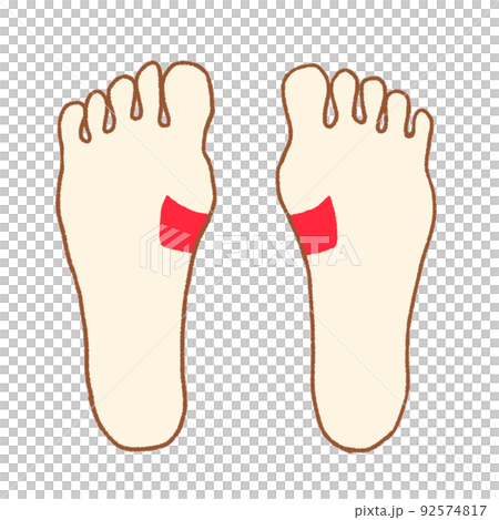 A simple figure of the foot acupoint stomach - Stock Illustration ...