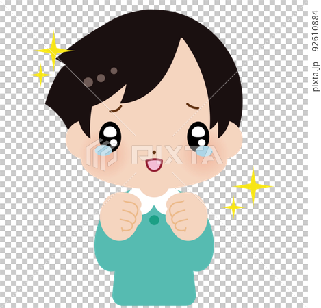 Glitter Uruuru Tears Short Material - Stock Illustration [92610884] - PIXTA