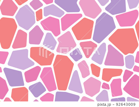 Giraffe skin in pink and blue color seamless...のイラスト素材 [92643009] - PIXTA
