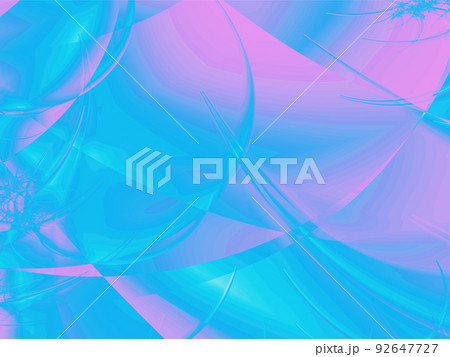 abstract pink blue line drawing, color...のイラスト素材 [92647727] - PIXTA