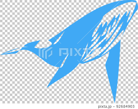 Illustration material: deformed whale sea... - Stock Illustration ...