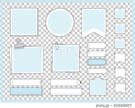 Simple and stylish headline frame design set - Stock Illustration ...