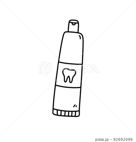 Toothpaste Tube Coloring Page A Toothpaste And A Tooth Coloring Page