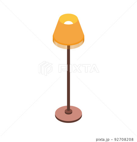 Isometric Floor Lamp Compositionのイラスト素材 [92708208] - PIXTA