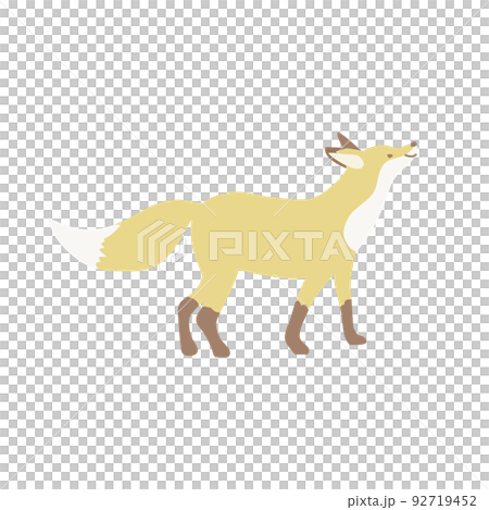simple fox illustration - Stock Illustration [92719452] - PIXTA
