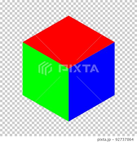 Cube (red/blue/green) - Stock Illustration [92737864] - PIXTA