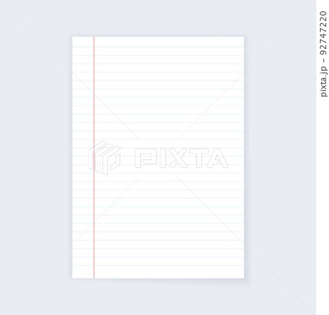 Lined paper sheetのイラスト素材 [92747220] - PIXTA