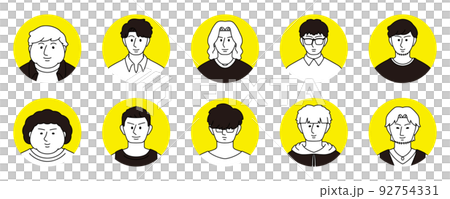 Various types of people icon set - Stock Illustration [92754331] - PIXTA